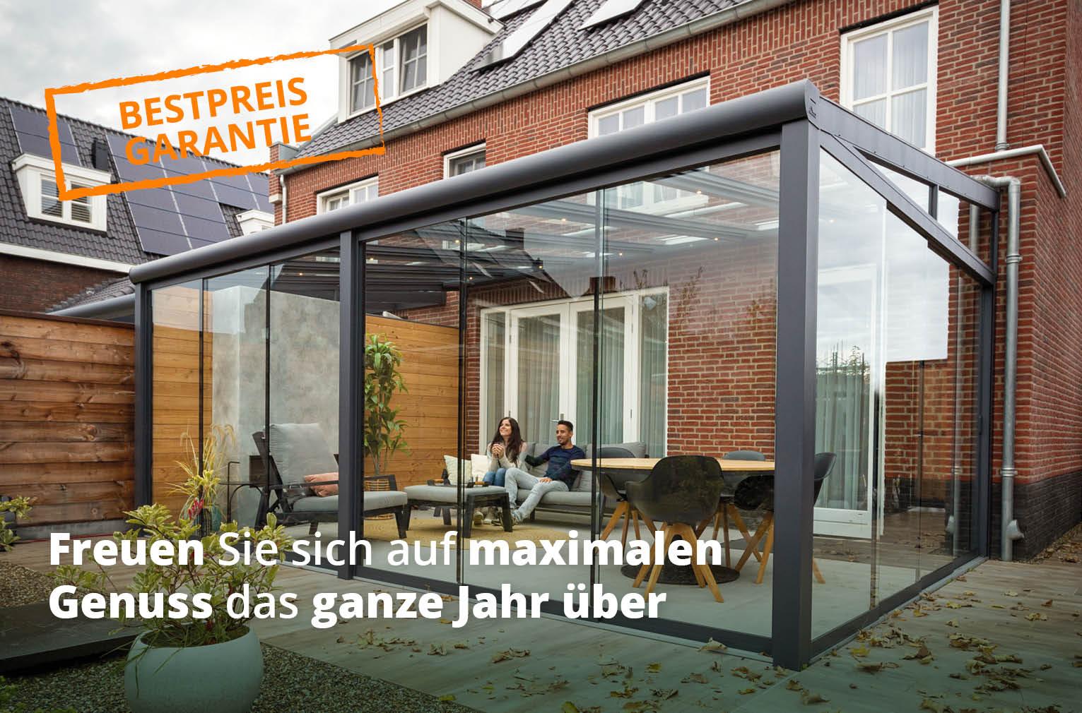 Terrassenberdachung Zum Aufschieben